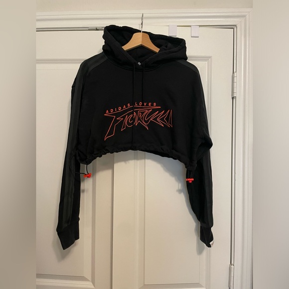 Tops | Adidas X Fiorucci Cropped Hoodie | Poshmark